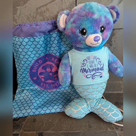 Build-A-Bear | Toys | Buildabear Blue And Purple Mermaid Plush | Poshmark